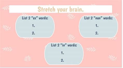 Prefix Practice Ex Non In By Mrs Noe Knows Tpt