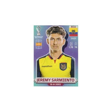 Venta Cromo De Jeremy Sarmiento Ecuador Panini World Cup Qatar 2022