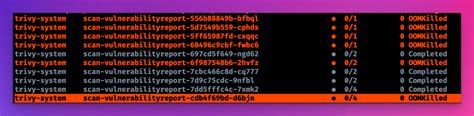 Scan Vulnerability Report Oomkill · Issue 2853 · Aquasecuritytrivy · Github
