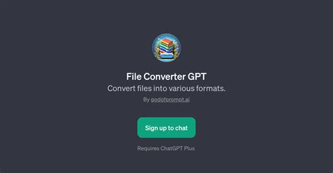File Converter GPT And 21 Other AI Tools For File Conversion