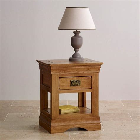 Rustic Solid Oak Lamp Table Oak Furniture Store