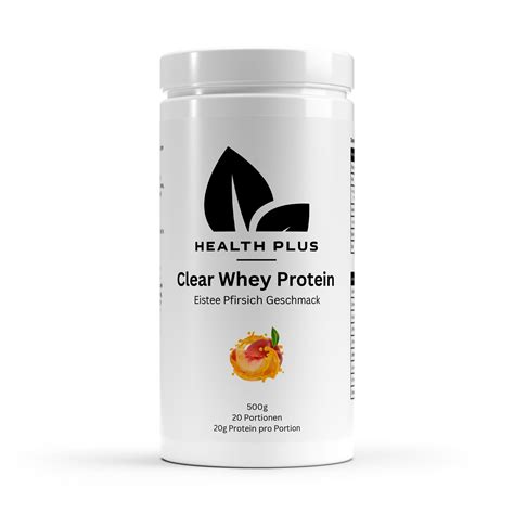 Clear Whey Protein Eistee Pfirsich Health Plus