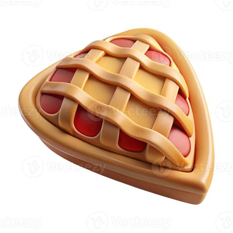 Extraordinary Vintage Pie Slice Top View Isolated Element 57456811 Png