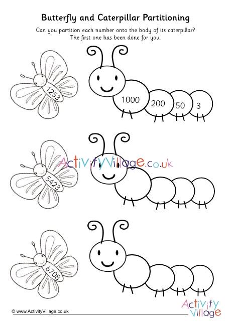 Caterpillar Fingerprint Counting Worksheet Teacher Made 40 Off