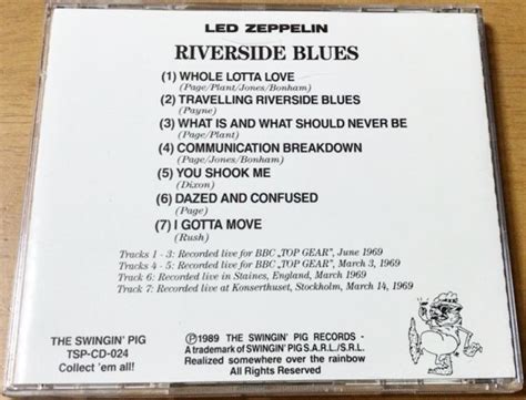 Led Zeppelin レッド ツェッペリン Riverside Blues Tsp Cd 024 1969年 The Swingin