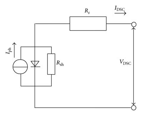 Equivalent Circuit Of A Single Dssc B Single Te C Series Dssc Download Scientific