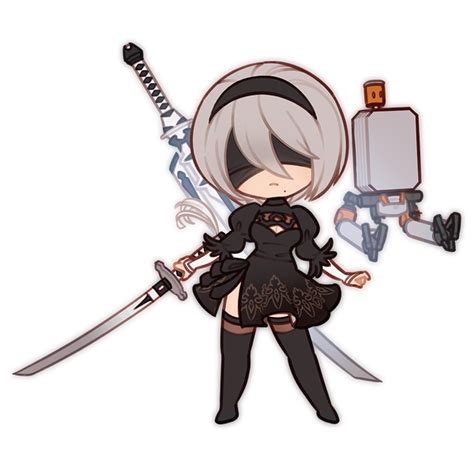 File Gbvsr 2b Chibi Png Granblue Fantasy Wiki