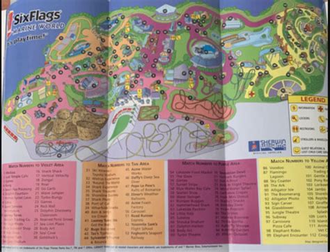 Six Flags Discovery Kingdom Map And Brochure 2025 1968