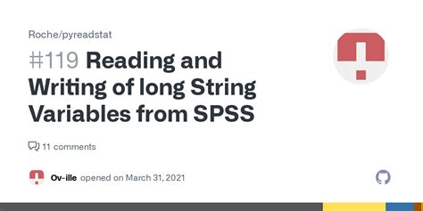 reading and writing of long string variables from spss · issue 119