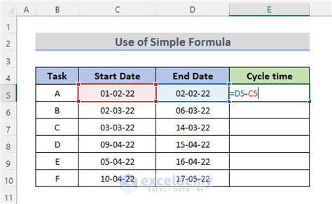 Cycle Time Calculation Formula In Excel Design Talk