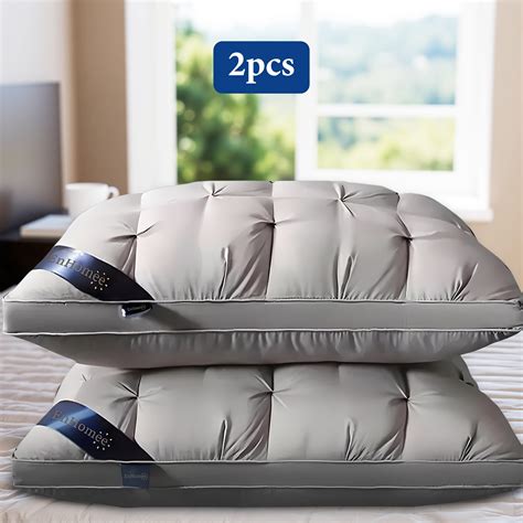 2 Pack Luxury Hotel Pillows High Gram Weight Soft And Fluffy With Neck
