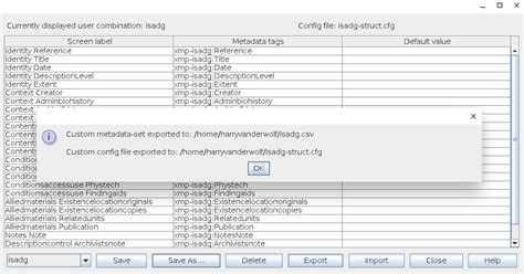 user defined metadata export path unknow · issue 203 · hvdwolf
