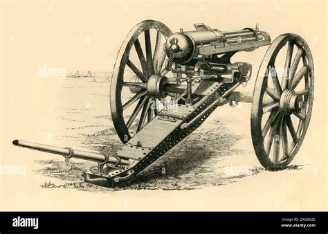 Franco Prussian War 1870 1871 Prussian Artillery Hi Res Stock