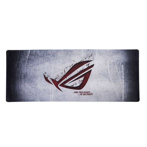 ماوس پد گیمینگ طوسی با ابعاد 70×30 سانتی‌متر و زیره لاستیکی ایسوس مدلrog Gray Asus Gaming Mouse
