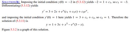 Solved In Exercises 1 6 Find A Particular Solution By The
