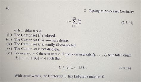 solved exercise 2 7 24 cantor set i consider the following