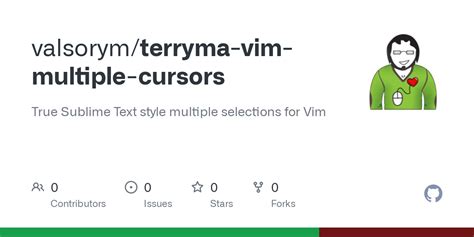 github valsorym terryma vim multiple cursors true sublime text style
