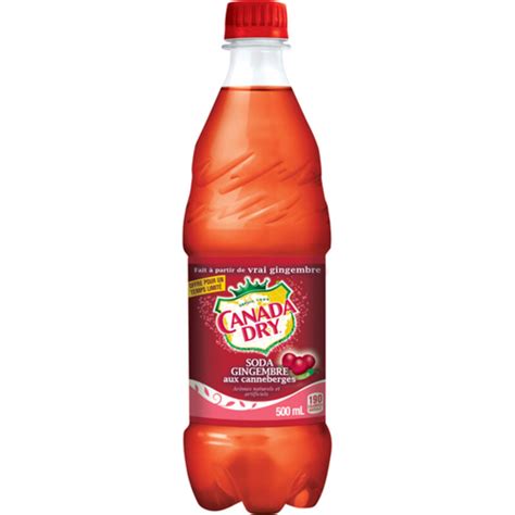 Canada Dry Cranberry Ginger Ale 500 Ml Bottle Voilà Online