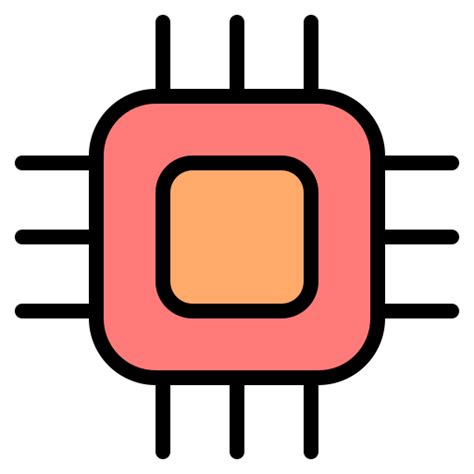 Cpu Generic Outline Color Icon