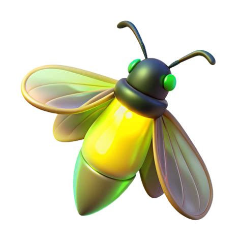 Magnificent Creative Glowing Insect 3d Model Detailed 56405006 Png