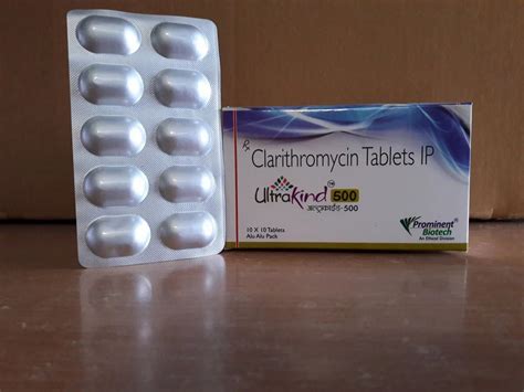 Clarithromycin Tablets 500 Mg At Rs 446stripe Clarithromycin Tablets