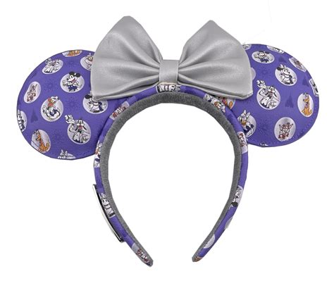 Disney Loungefly Ears Headband Disney100 Mickey And Friends Purple