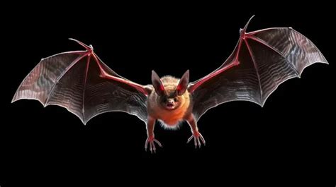 Flying Vampire Bat Isolated For Halloween Decoration 3d Rendering