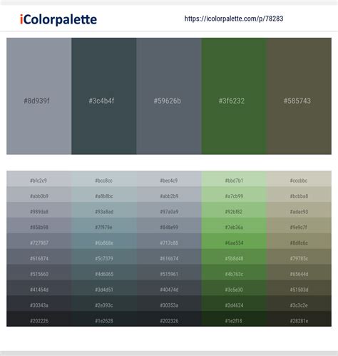 1 Limed Spruce And Finch Color Palettes And Gradient Ideas Icolorpalette