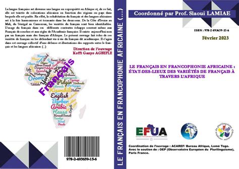 Le Français En Francophonie Africaine état Des Lieux Des Variétés De