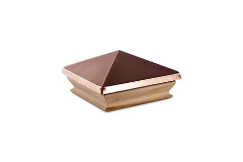 Woodway Pyramid Top Post Cap Copper Island Post Cap