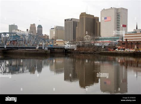 Newark New Jersey Skyline Photo Taken Looking West Across The Passaic