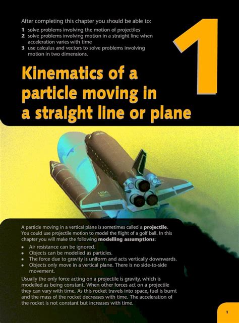 pdf 1 2 3 kinematics of a particle moving in a straight line or plane