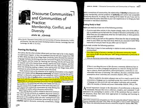 Discourse Communities And Practice Membership Conflict Diversity