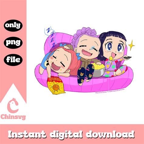Chibi Huntrix Relaxing In The Couch Png Cute Chibi Png Chinsvg