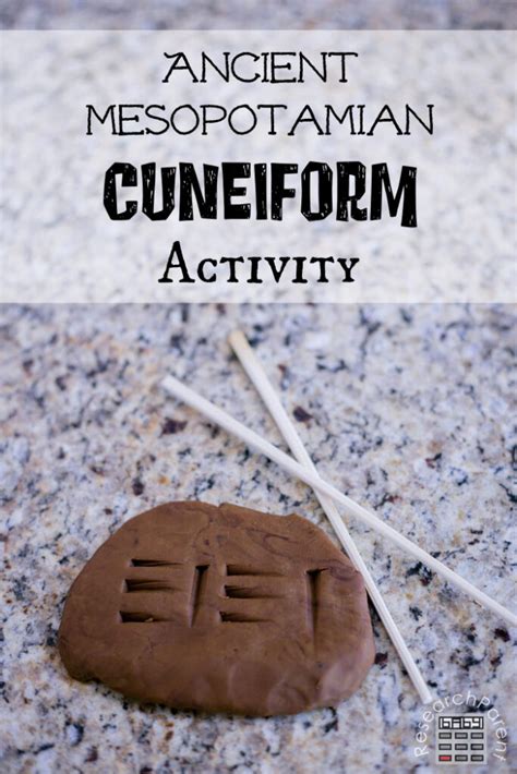 Ancient Mesopotamian Cuneiform Activity Worksheets Library