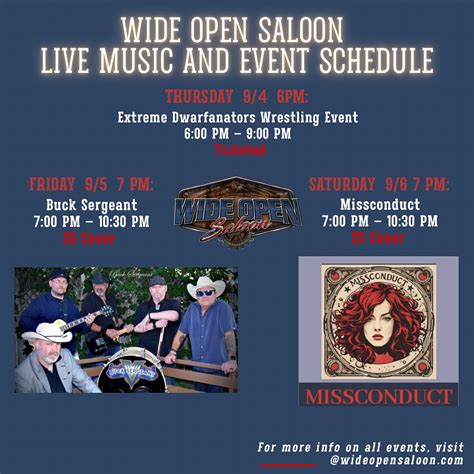 Wide Open Saloon Sedalia Co