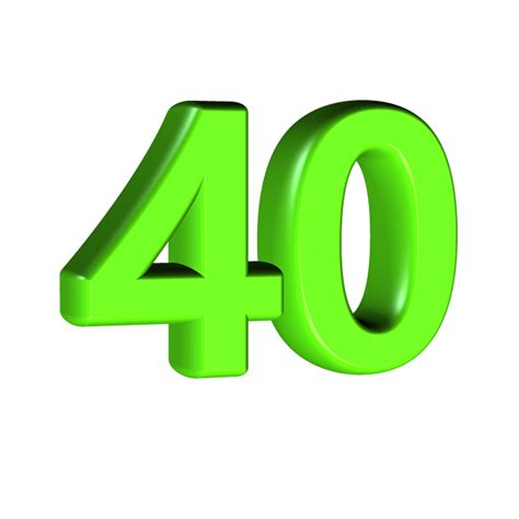 3d Number Light Green Color 22604088 Png