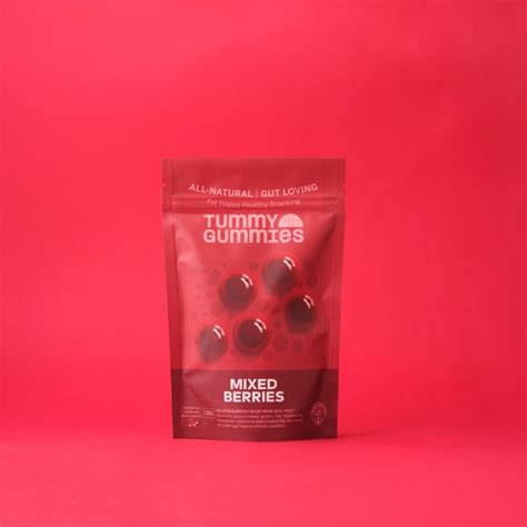 Mixed Berries 120g Pouch Tummy Gummies