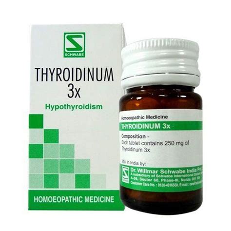 Schwabe Thyroidinum 3x 6x Homeopathic Remedy For Thyroid Health