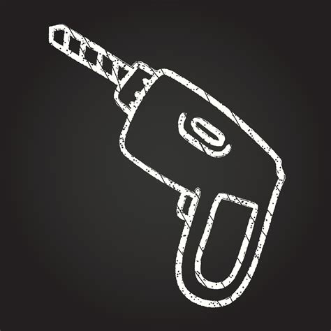 Drill Chalk Drawing 13110730 Vector Art At Vecteezy