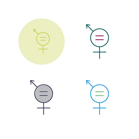 Gender Equality Vector Icon 27033840 Vector Art At Vecteezy