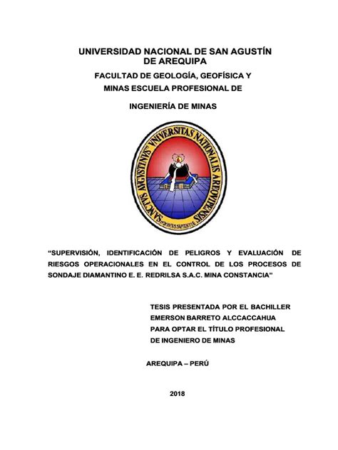 Riesgos En Perforación Diamantina Pdf Conceptos Psicologicos
