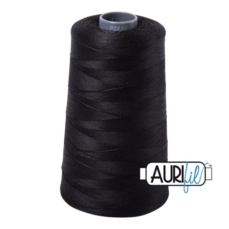 28wt Cotton Thread In 4241 Very Dark Grey By Aurifil Millard Sewing