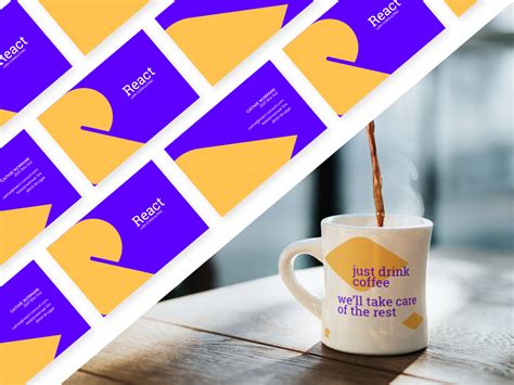 React Business Card Mug By Aurora Design Studio On Dribbble