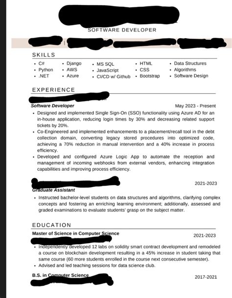 Resume Review Resume Review Blind