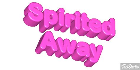 Spirited Away Movie Animated  Logo Designs