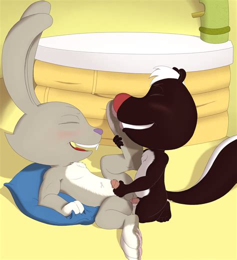 Rule 34 Anal Anal Sex Duo Handjob Lagomorph Male Mammal Mephitid