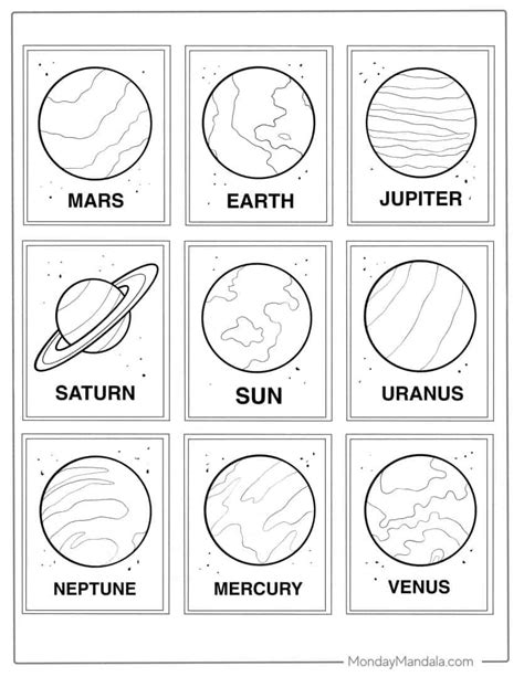 Planets In Our Solar System Printables Printable Free Templates