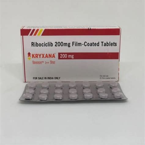 Kryxana Tablet Ribociclib Strength 200mg At ₹ 23625 Box In Nagpur