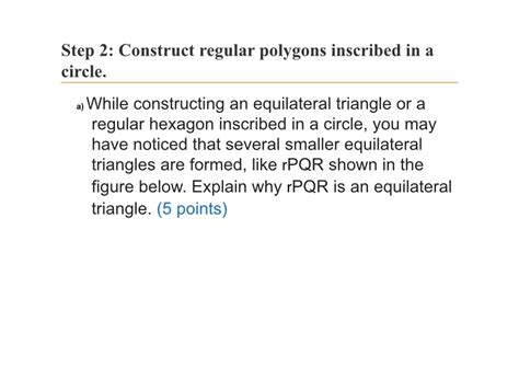 Solved Step Construct Regular Polygons Inscribed In A Chegg